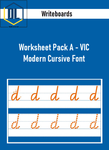 Download Writeboards – Worksheet Pack A – VIC Modern Cursive Font $10. ...